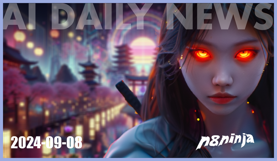 Gaming, AI, and Tech | September 8, 2024 | Daily AI News | n8Ninja